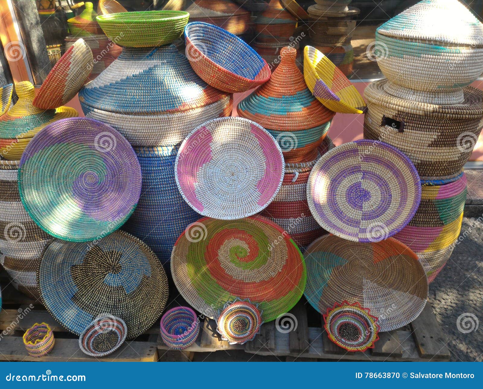 Bazar stock photo. Image of assortimento, sold, baskets - 78663870