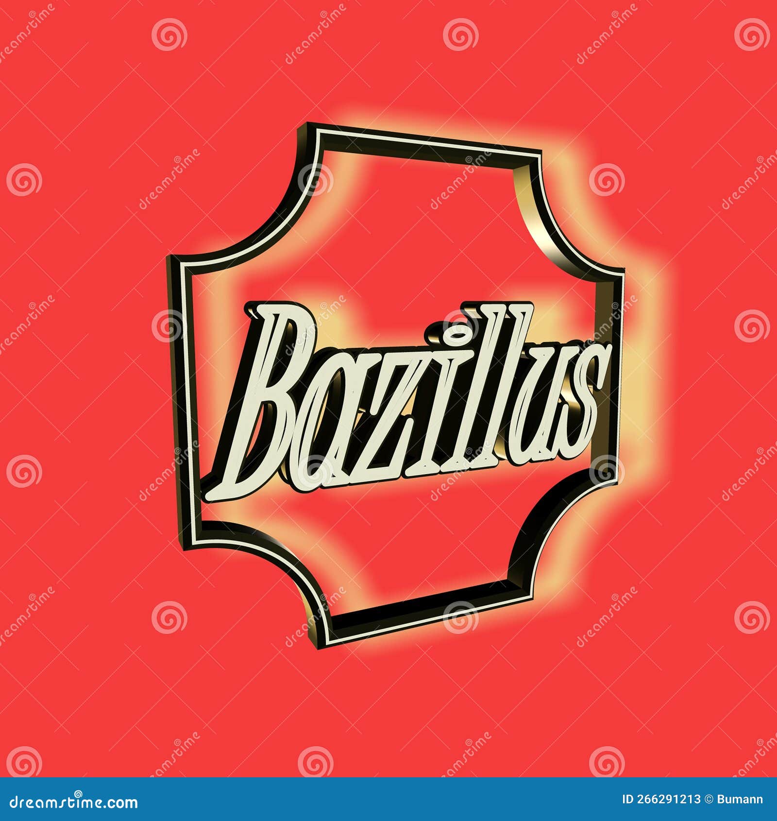 Bazillus Bacillus Wortschatz Oder Text Als 3D-Abbildung 3D ...