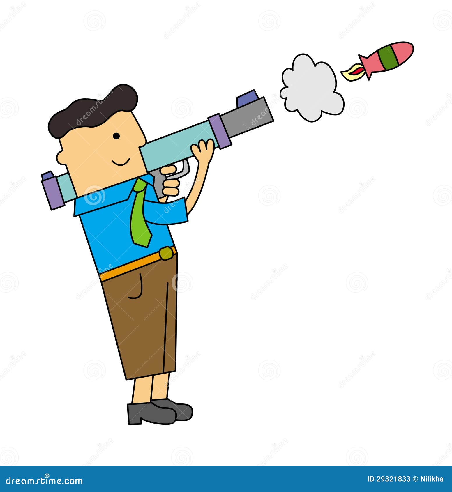 Bazooka business stock illustration. Illustration of male - 29321833