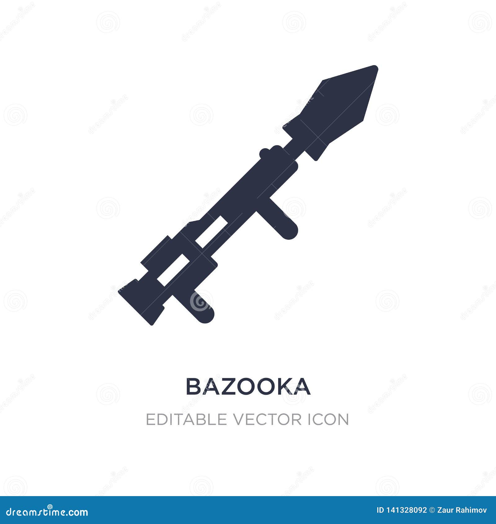 Bazooka Icon on White Background. Simple Element Illustration from ... Bazooka Icon on White Background. Simple Element Illustration from ...