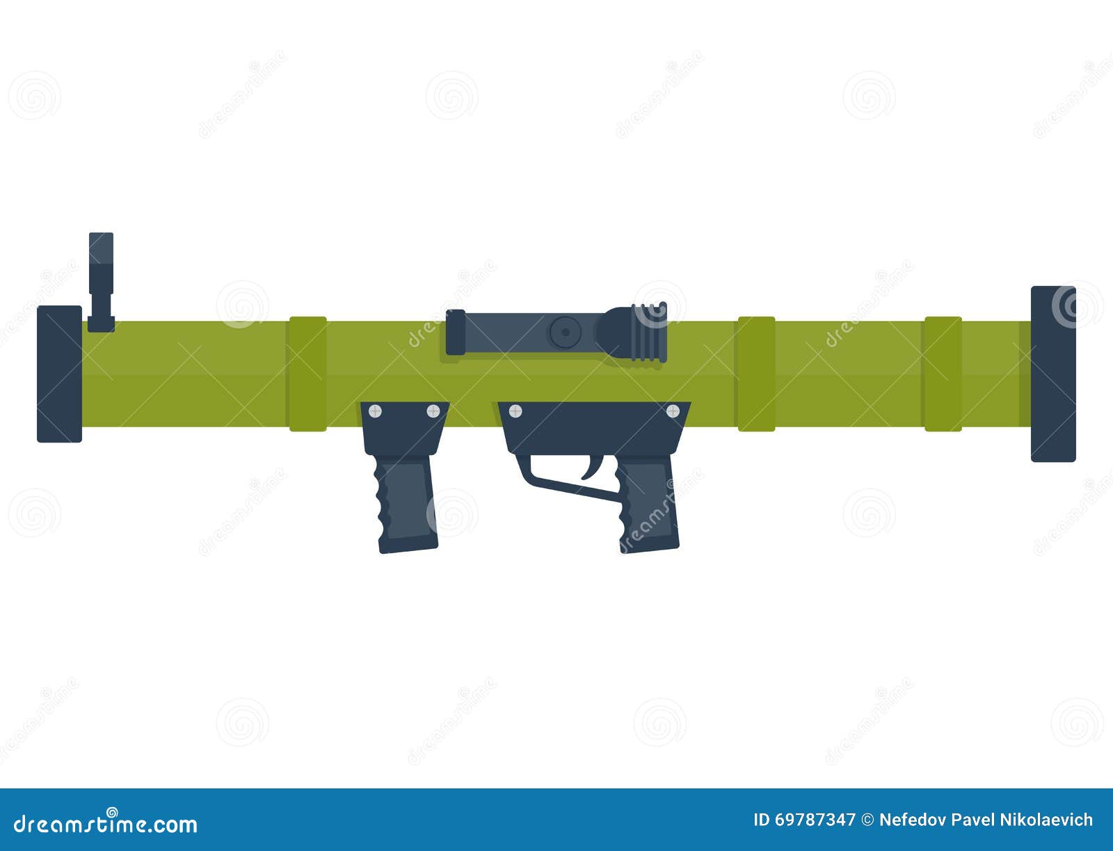 Outline Bazooka Vector Icon. Isolated Black Simple Line Element ...