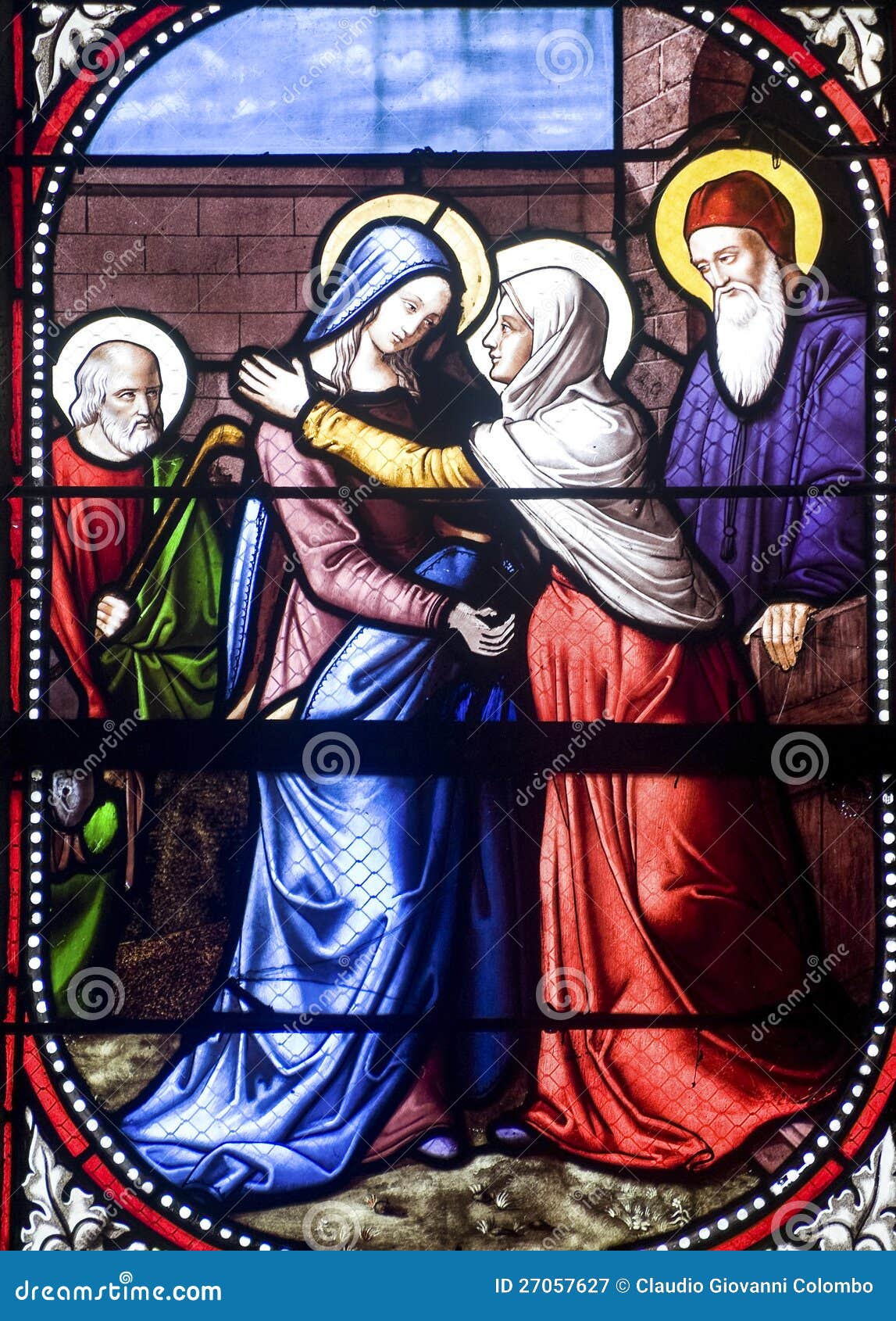 Bazouges-la-Perouse stock image. Image of stained, colorful - 27057627