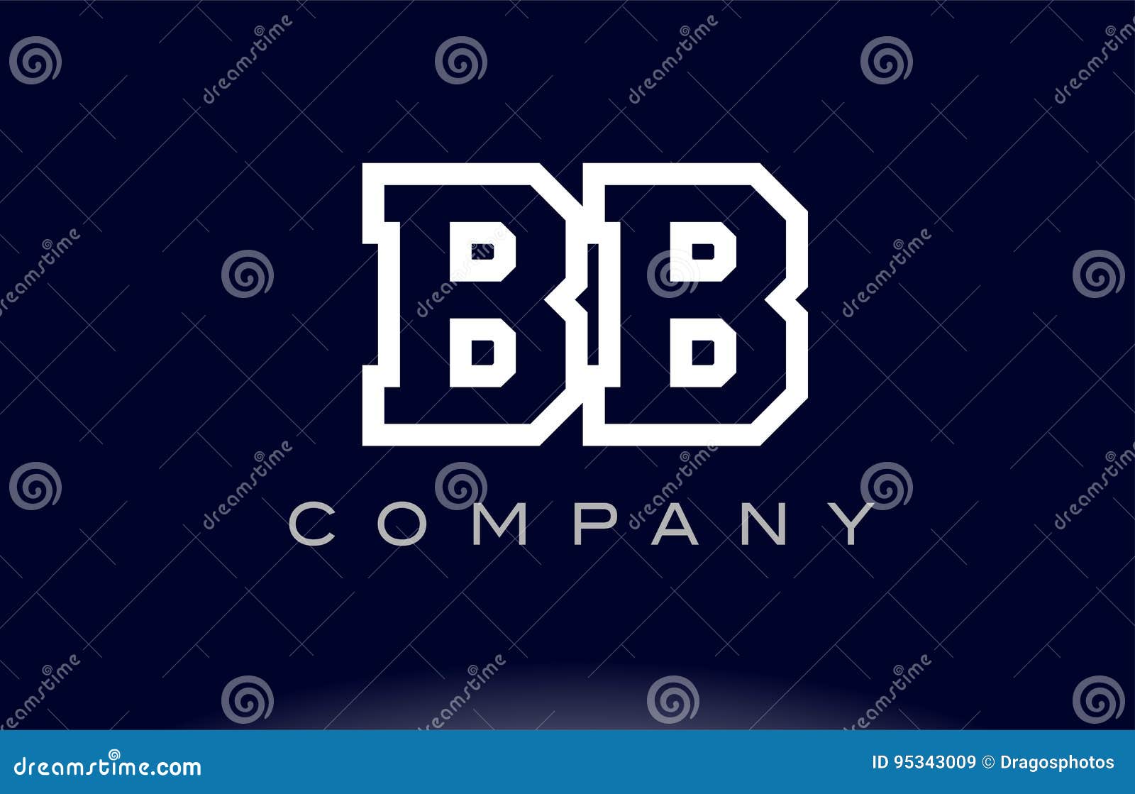 BB B B Alphabet Letter Logo Icon Company Stock Vector - Illustration of ...