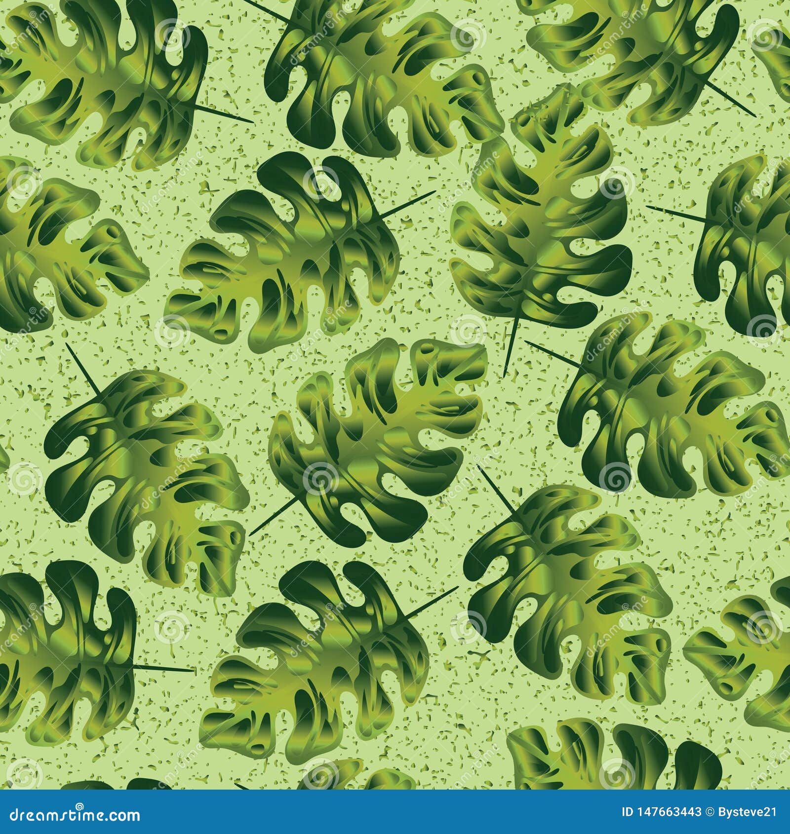 Seamless Flower Leaves Pattern Small Leaf Design Stock Vector ...