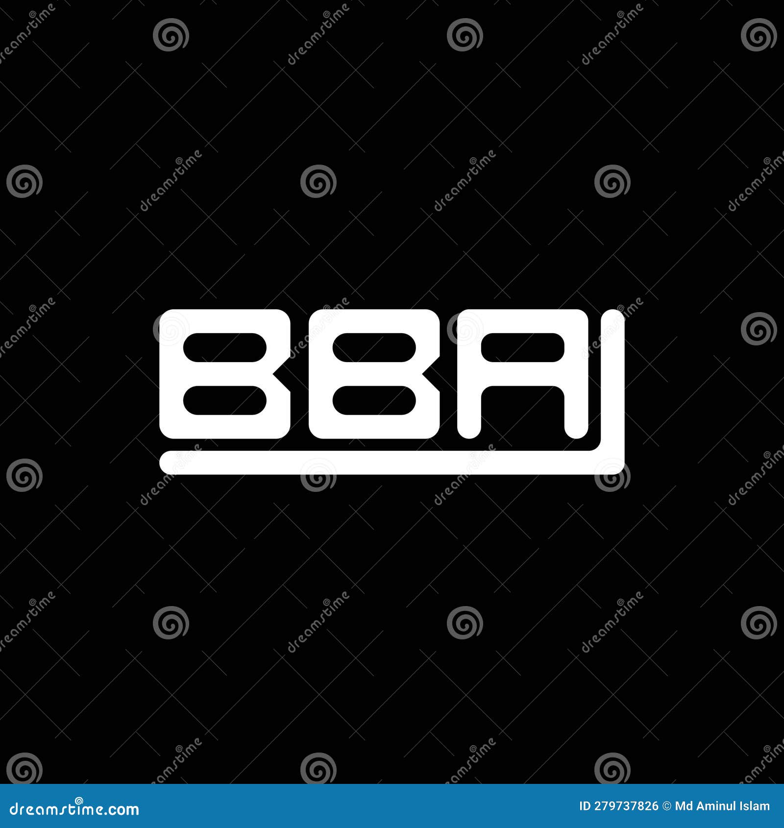 BBA Letter Logo Creative Design with Vector Graphic, BBA Stock Vector ...