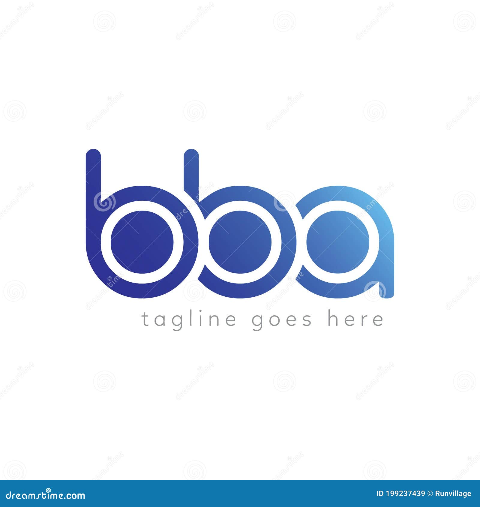 Bba Logotype Design Template Vector Stock Vector - Illustration of ...