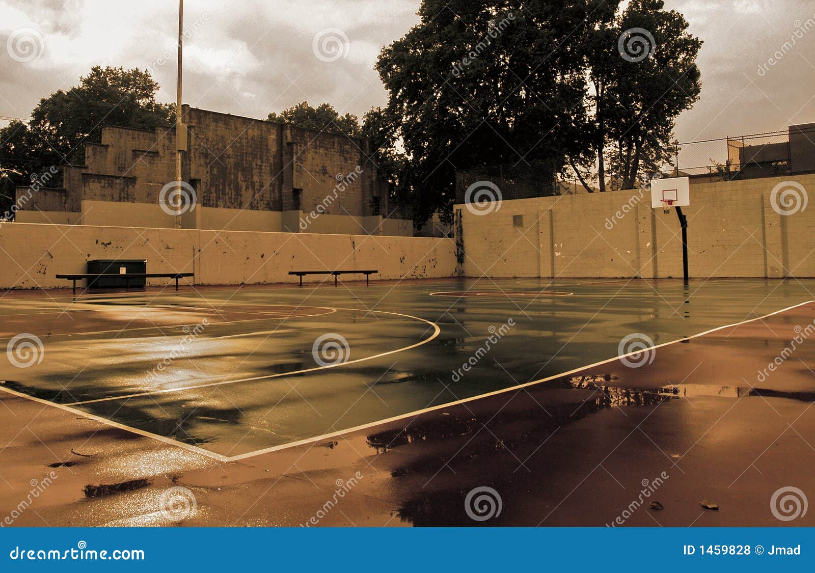 Bball court stock photo. Image of night, reflection, sports - 1459828