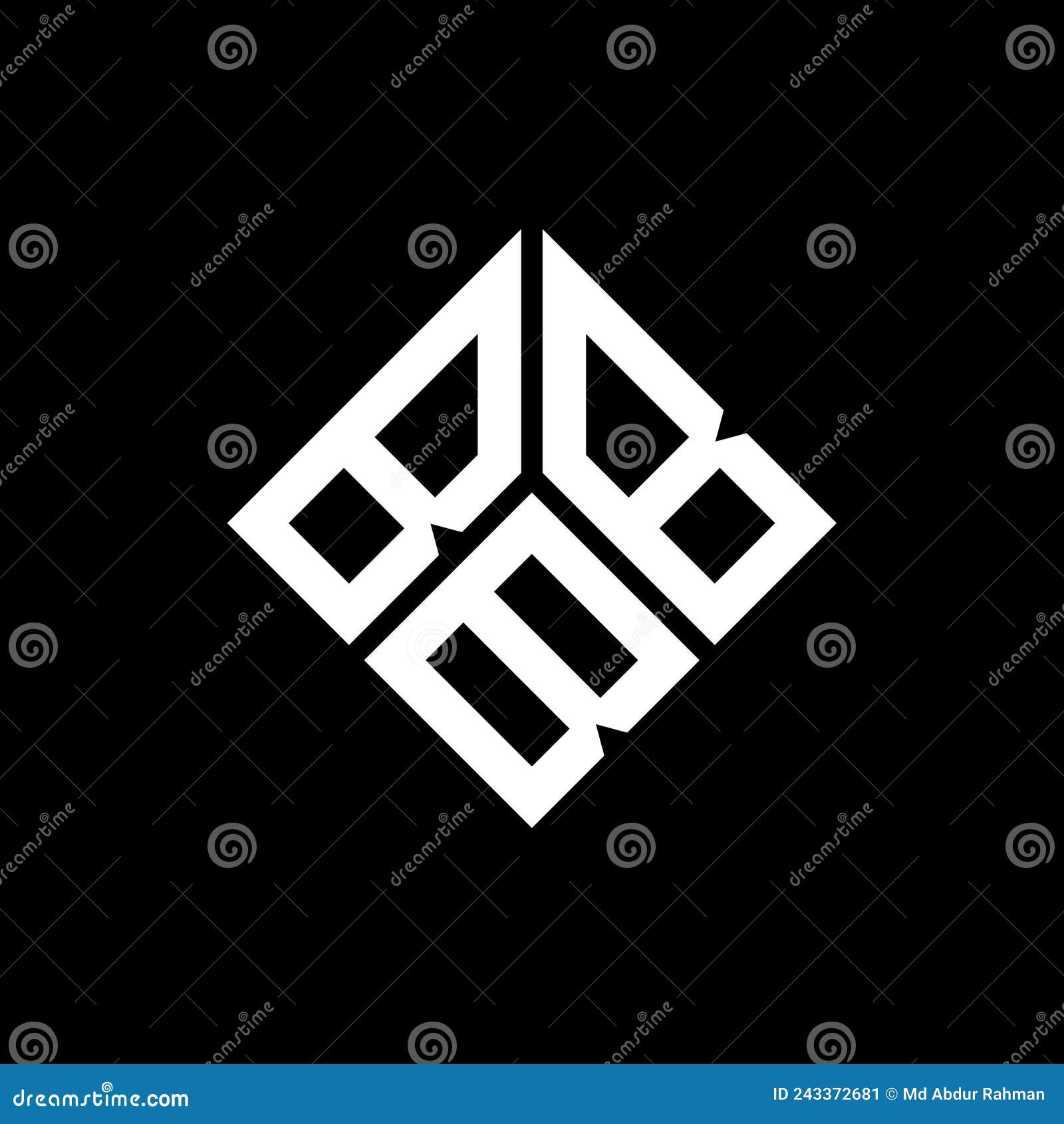 BBB Letter Logo Design on Black Background. BBB Creative Initials ...