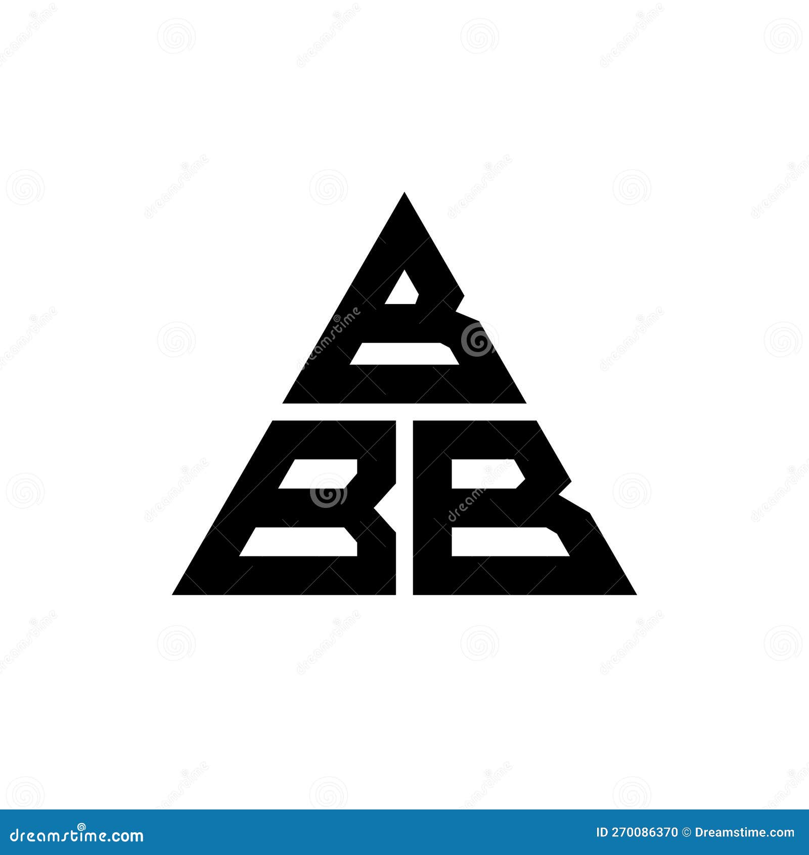 BBB Triangle Letter Logo Design with Triangle Shape. BBB Triangle Logo ...