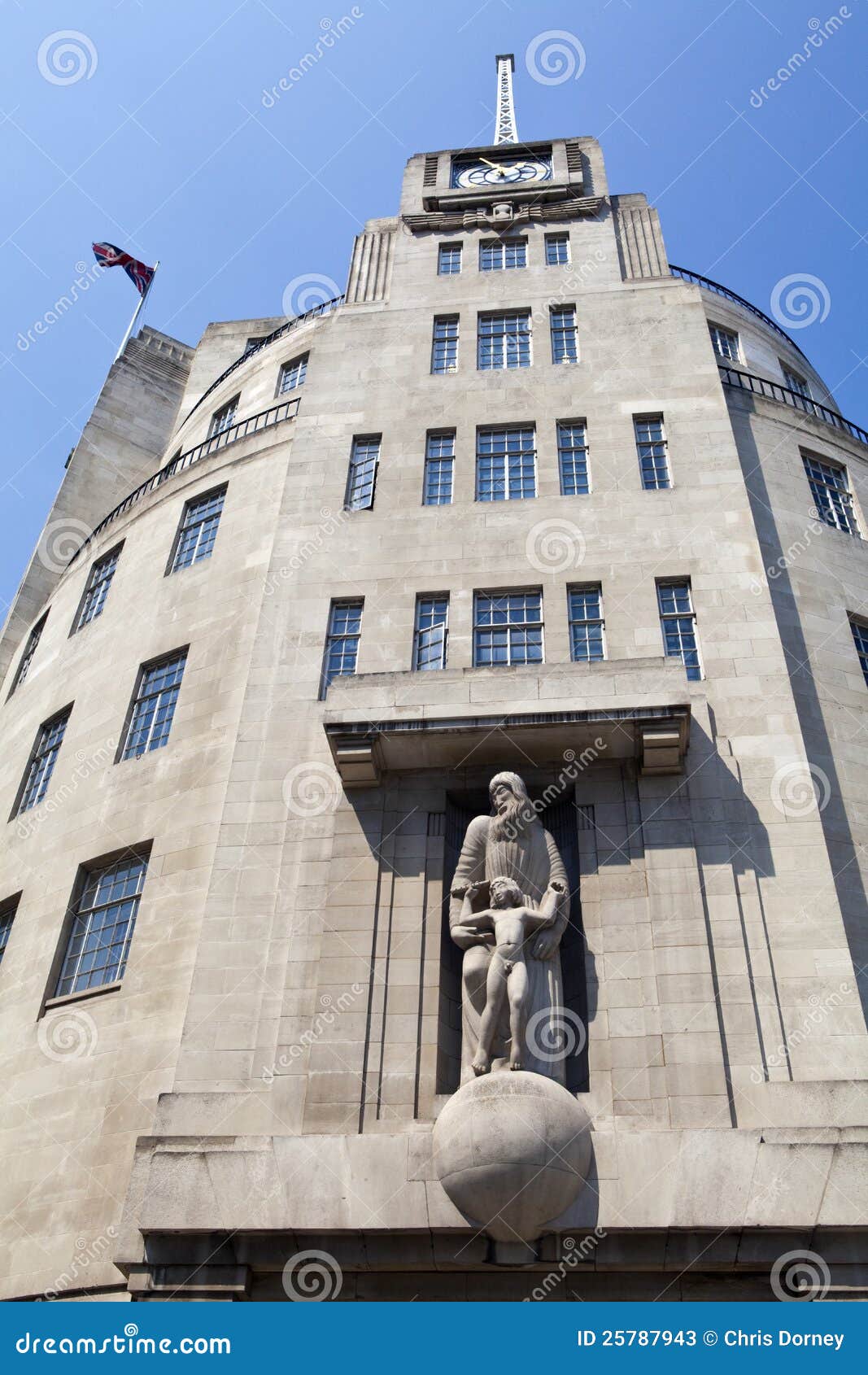 BBC Broadcasting House in London Stock Image - Image of company ...