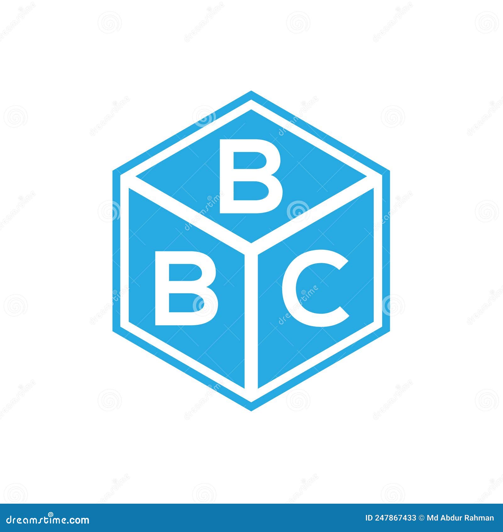 BBC Letter Logo Design on Black Background. BBC Creative Initials ...