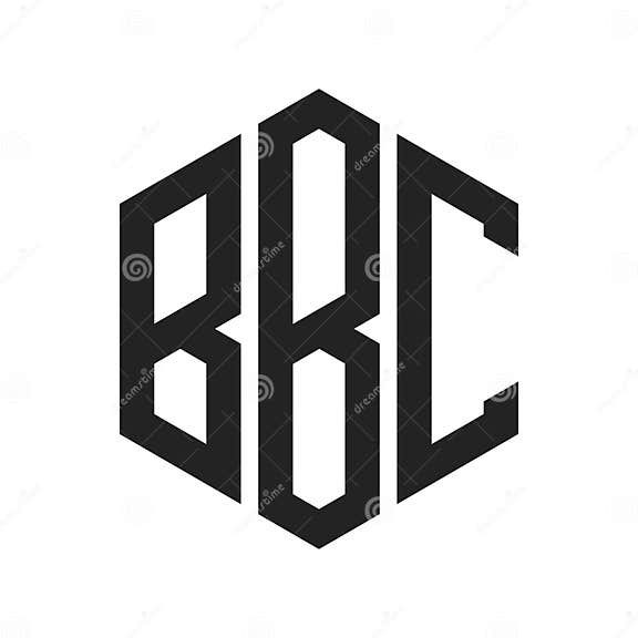 BBC Logo Design. Initial Letter BBC Monogram Logo Using Hexagon Shape ...