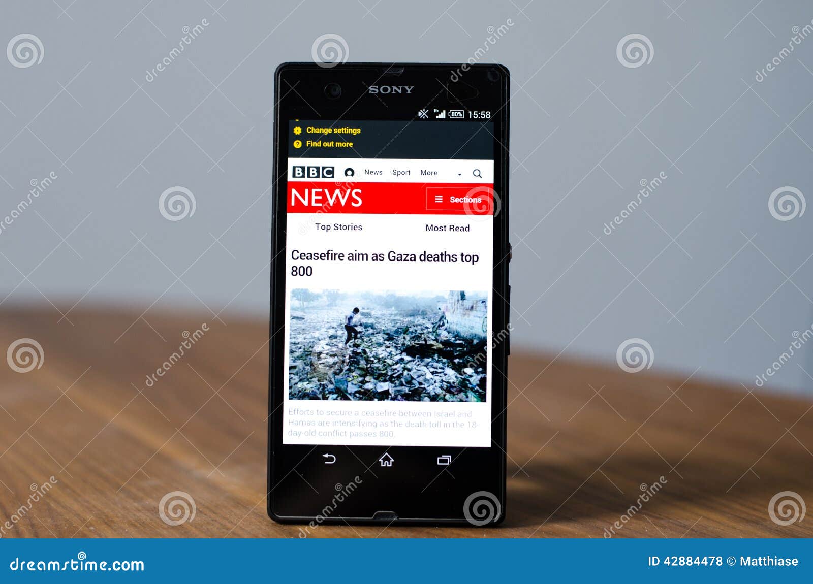 BBC news app editorial stock photo. Image of sony, smartphone - 42884478
