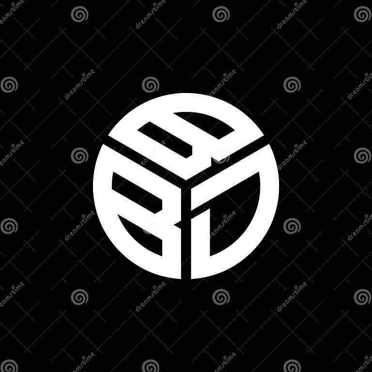 BBD Letter Logo Design on Black Background. BBD Creative Initials ...