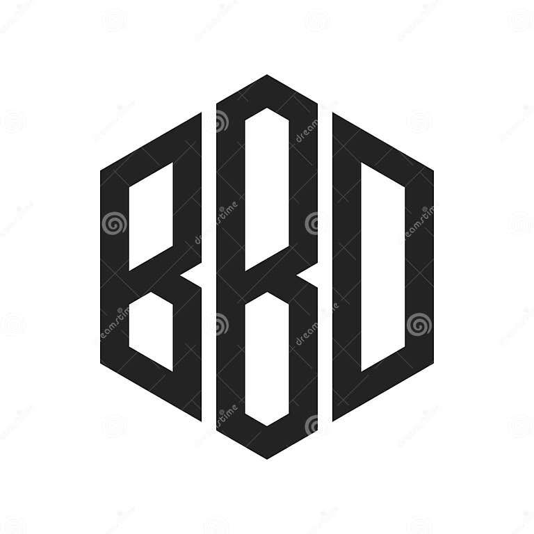 BBD Logo Design. Initial Letter BBD Monogram Logo Using Hexagon Shape ...