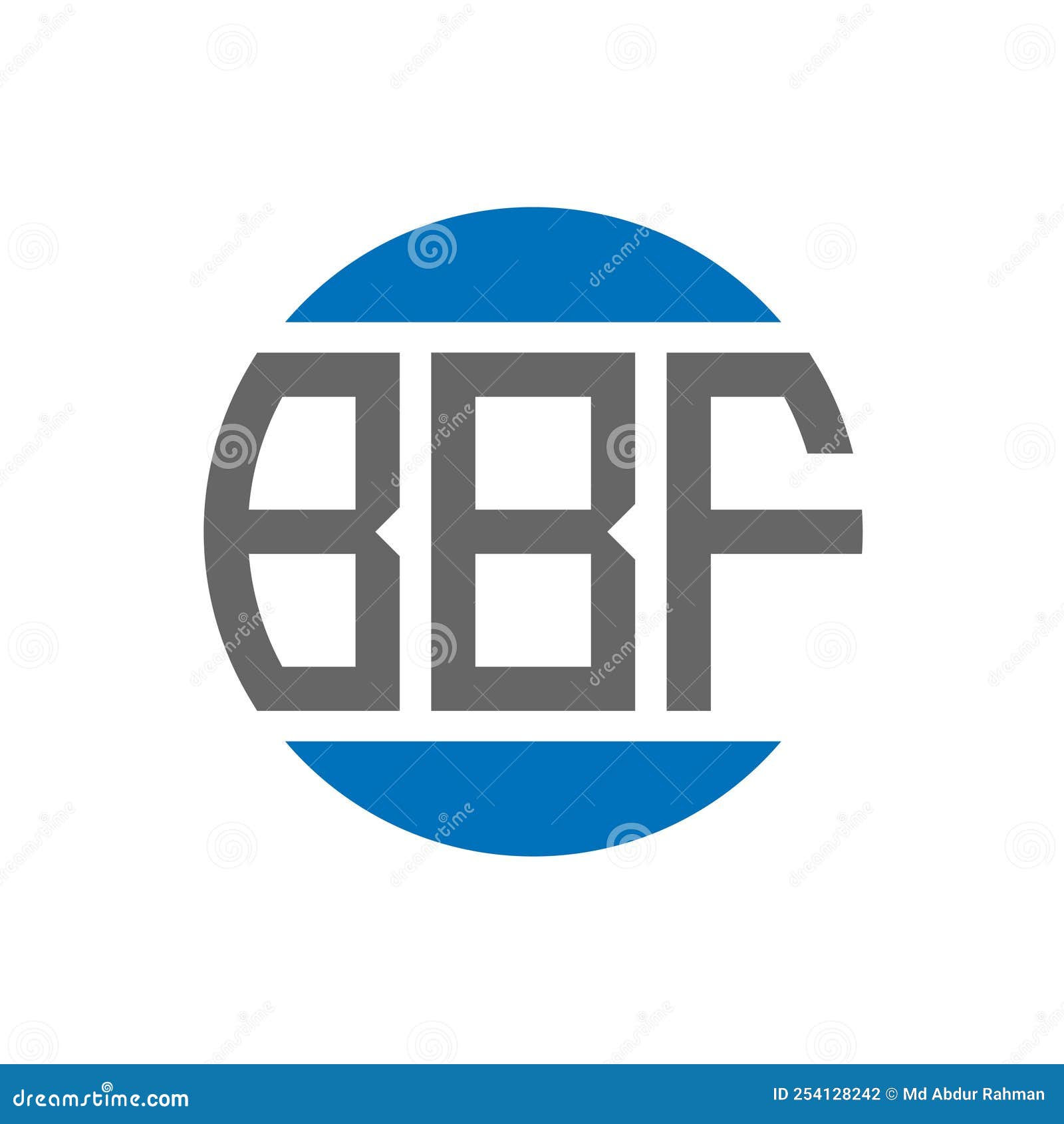 BBF Letter Logo Design on White Background. BBF Creative Initials ...