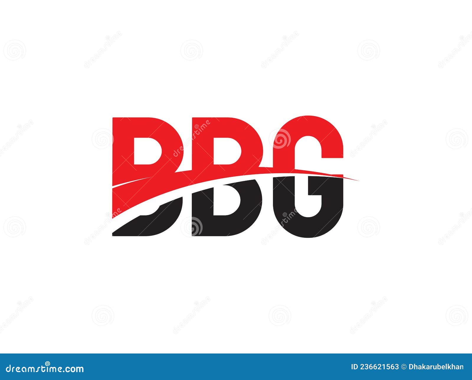 BBG Letter Initial Logo Design Vector Illustration Stock Vector ...