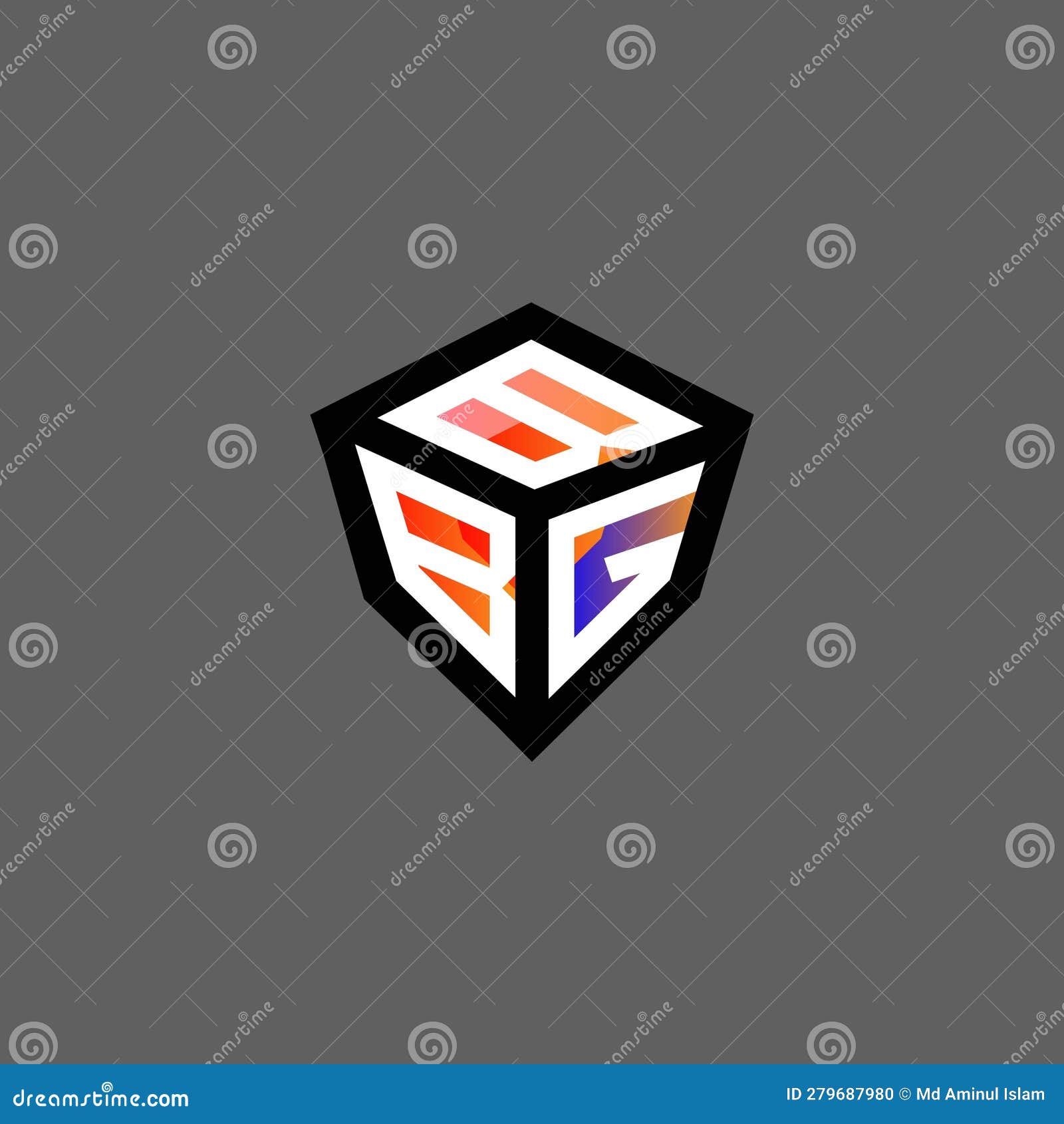BBG Letter Logo Creative Design with Vector Graphic, BBG Stock Vector ...