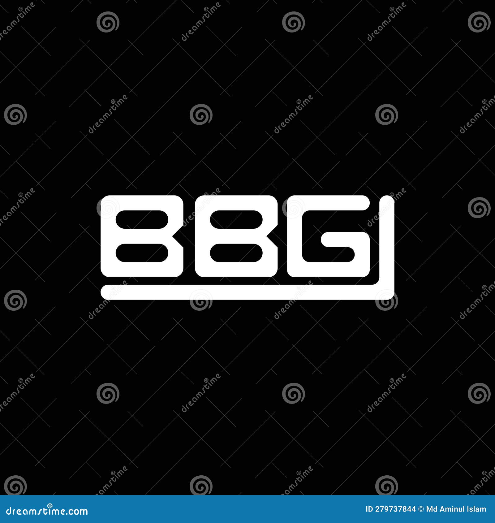 BBG Letter Logo Creative Design with Vector Graphic, BBG Stock Vector ...