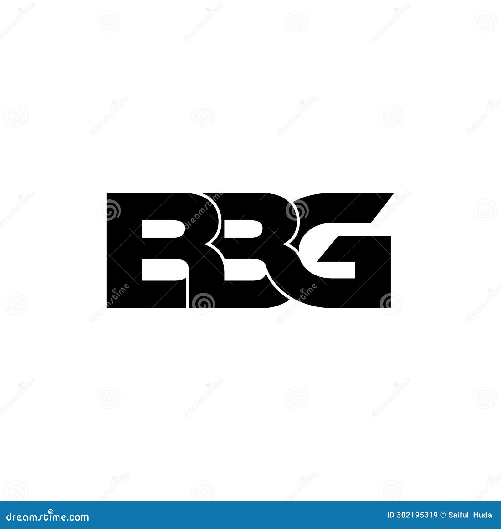 BBG Letter Monogram Logo Design Vector Stock Vector - Illustration of ...