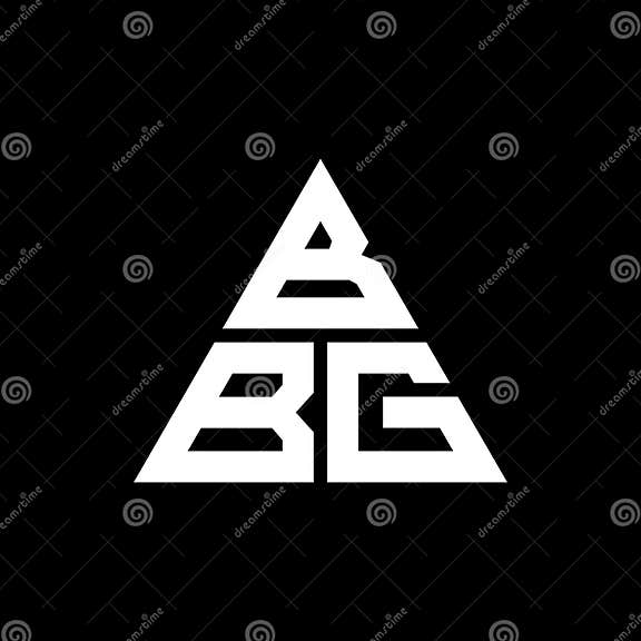 BBG Triangle Letter Logo Design with Triangle Shape. BBG Triangle Logo ...