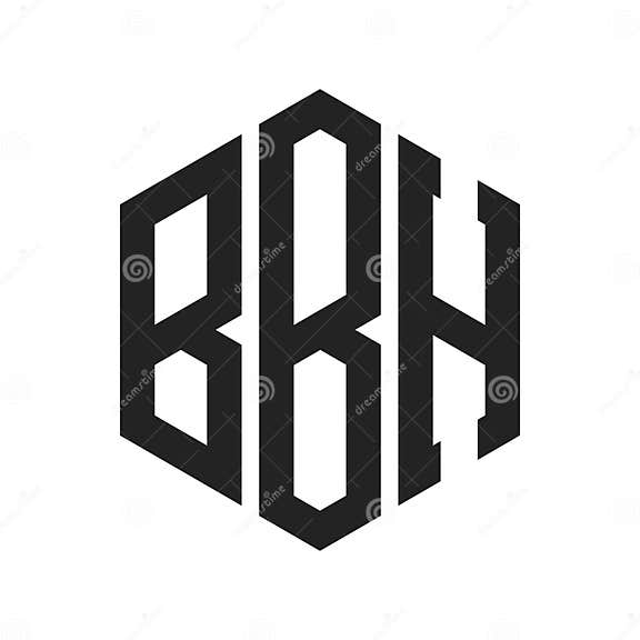 BBH Logo Design. Initial Letter BBH Monogram Logo Using Hexagon Shape ...