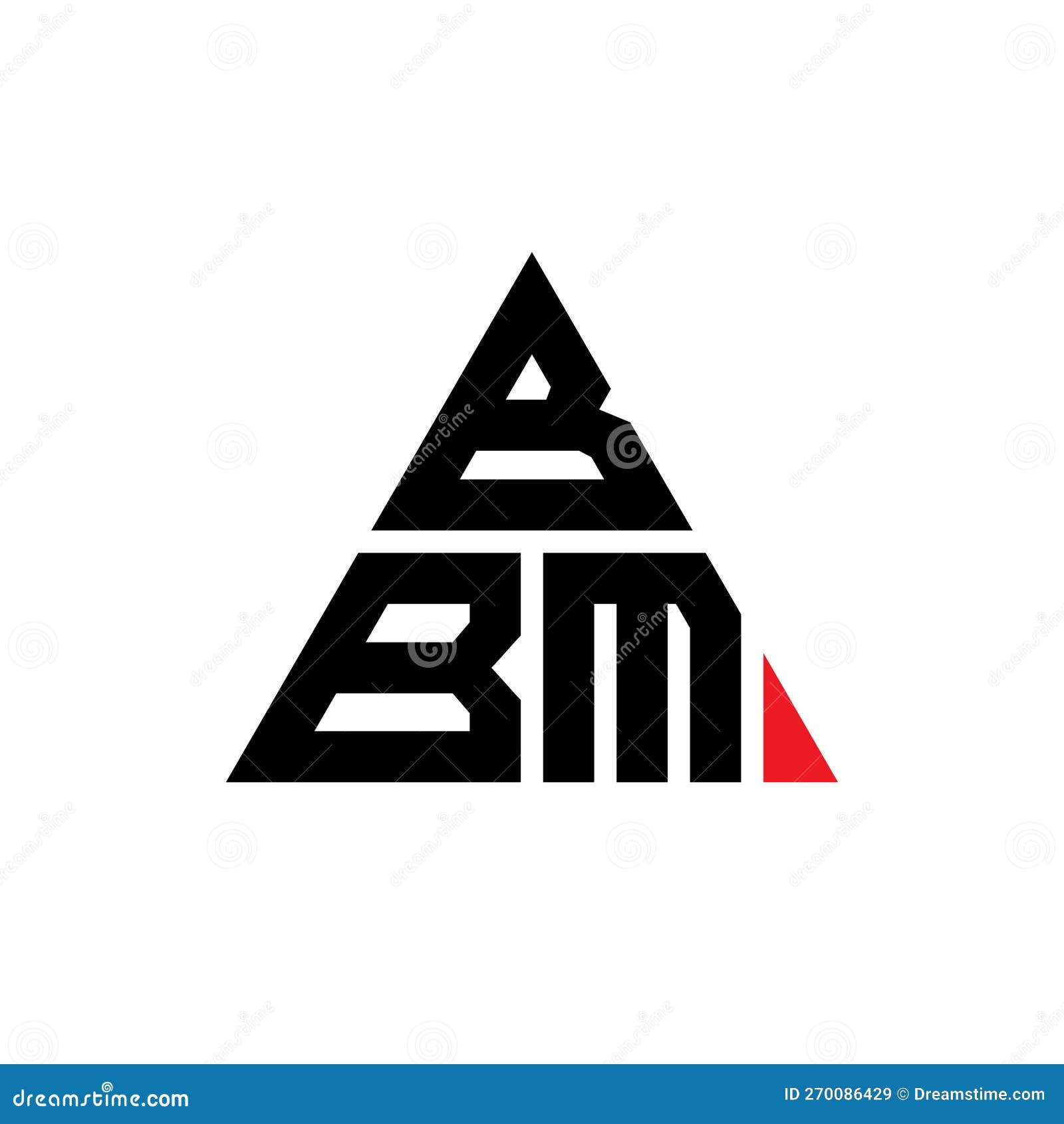 BBM Triangle Letter Logo Design with Triangle Shape. BBM Triangle Logo ...