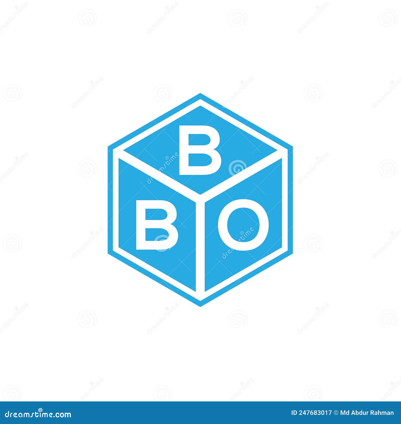 BBO Letter Logo Design on Black Background. BBO Creative Initials ...