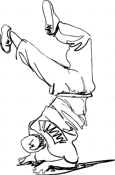 Bboy stock vector. Illustration of graphics, detail, trick - 18557601