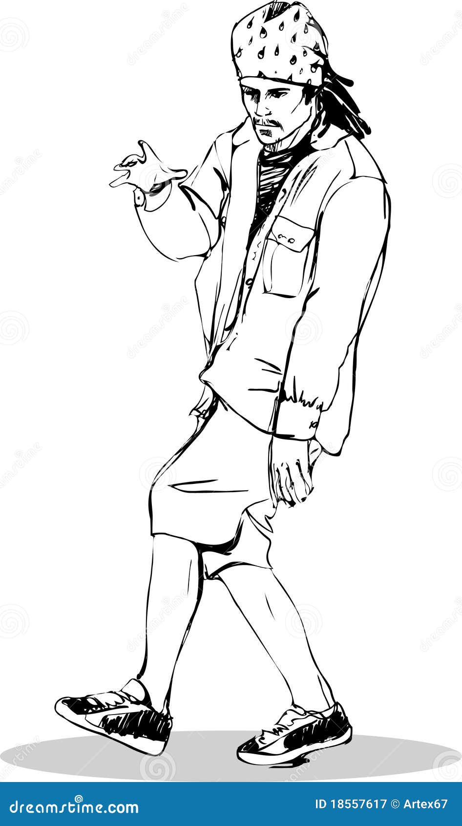 Bboy stock vector. Illustration of spot, white, sneakers - 18557617