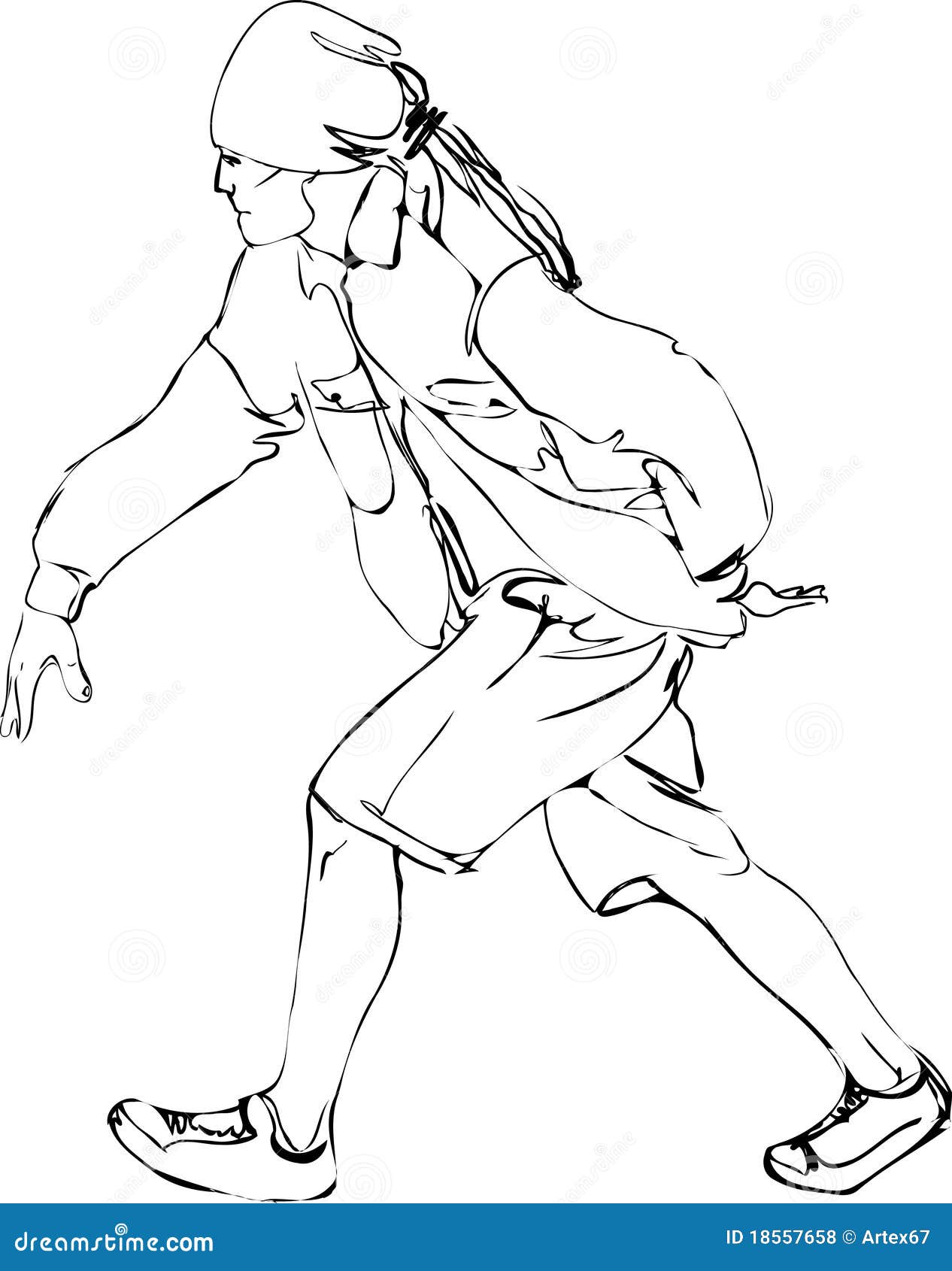 Bboy stock vector. Illustration of sweater, movement - 18557658