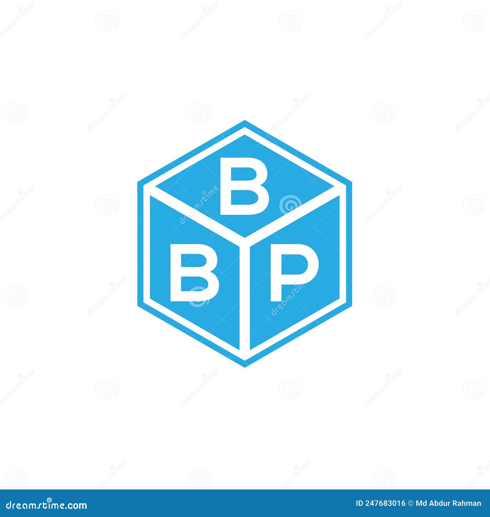 BBP Letter Logo Design on Black Background. BBP Creative Initials ...