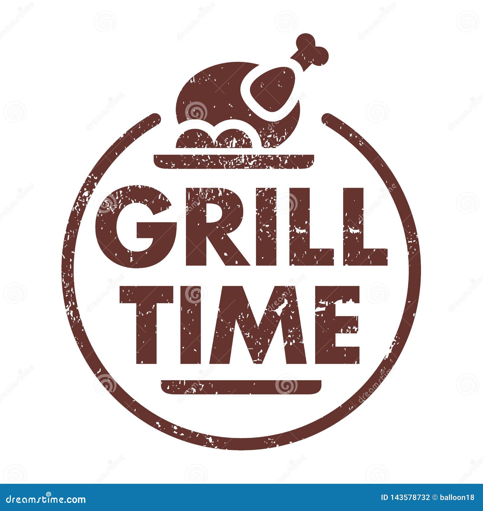 Grill Time Party BBQ Food Poster. Grilled Food, Meat Fish Vegetables ...