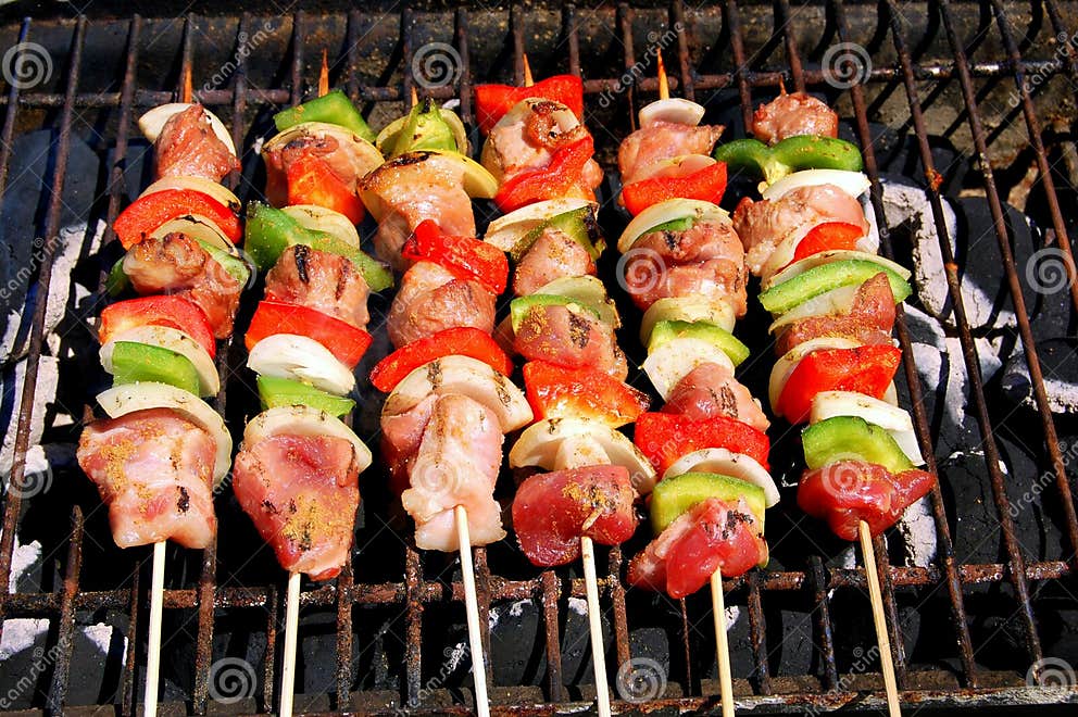 Bbq stock photo. Image of kabob, brochette, smell, meat - 2723454