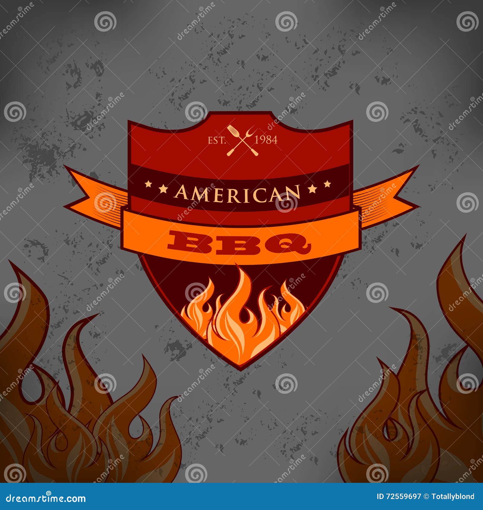 BBQ Barbecue Logo Emblem Design Stock Vector - Illustration of food ...