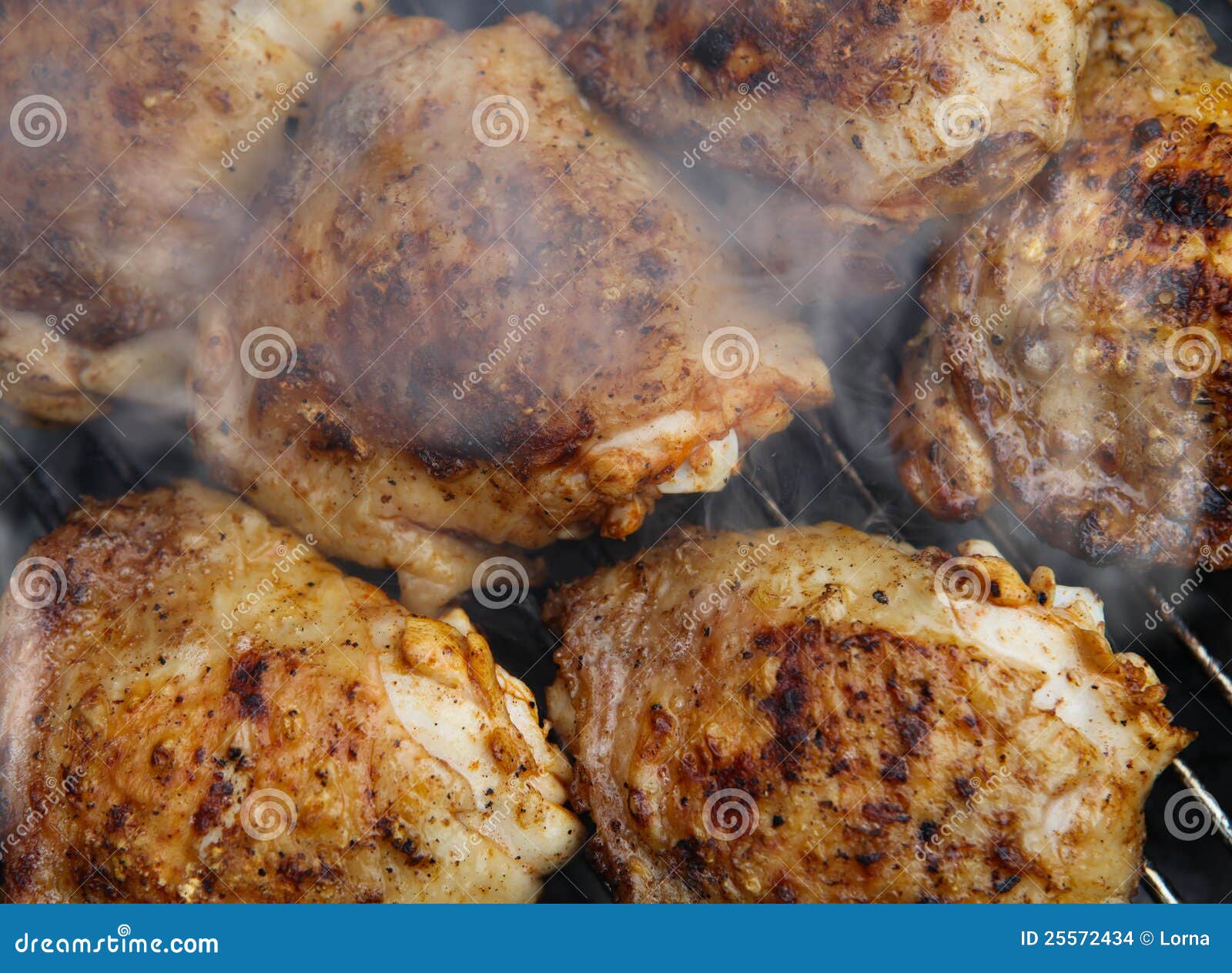 BBQ Barbecuing Grill Chicken Stock Photo - Image of preparation ...