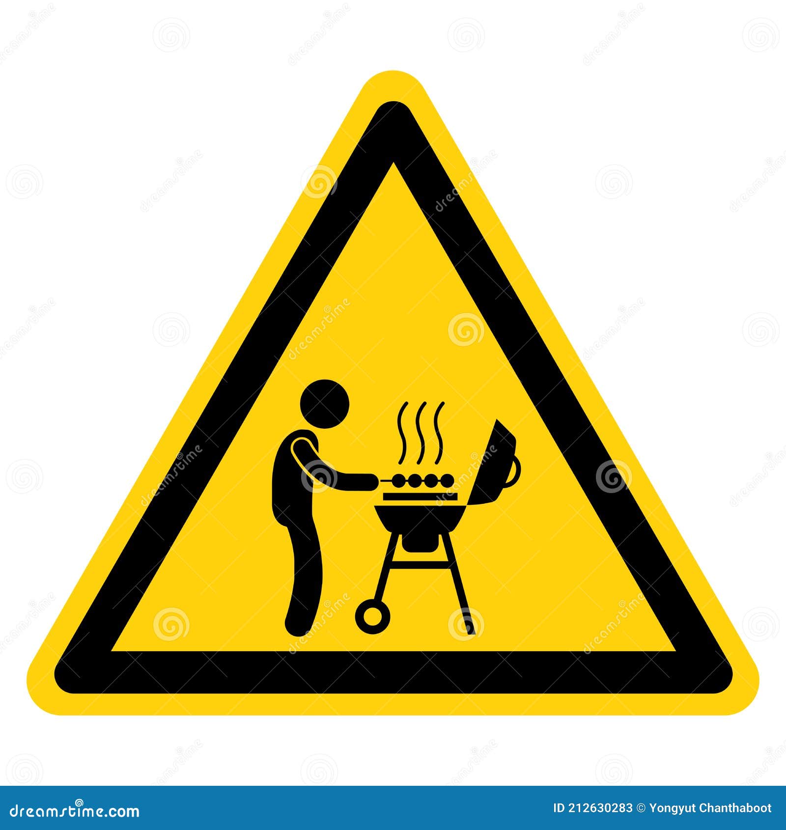 Bbq Barbeque Area Symbol Sign Vector Illustration Isolate on White ...