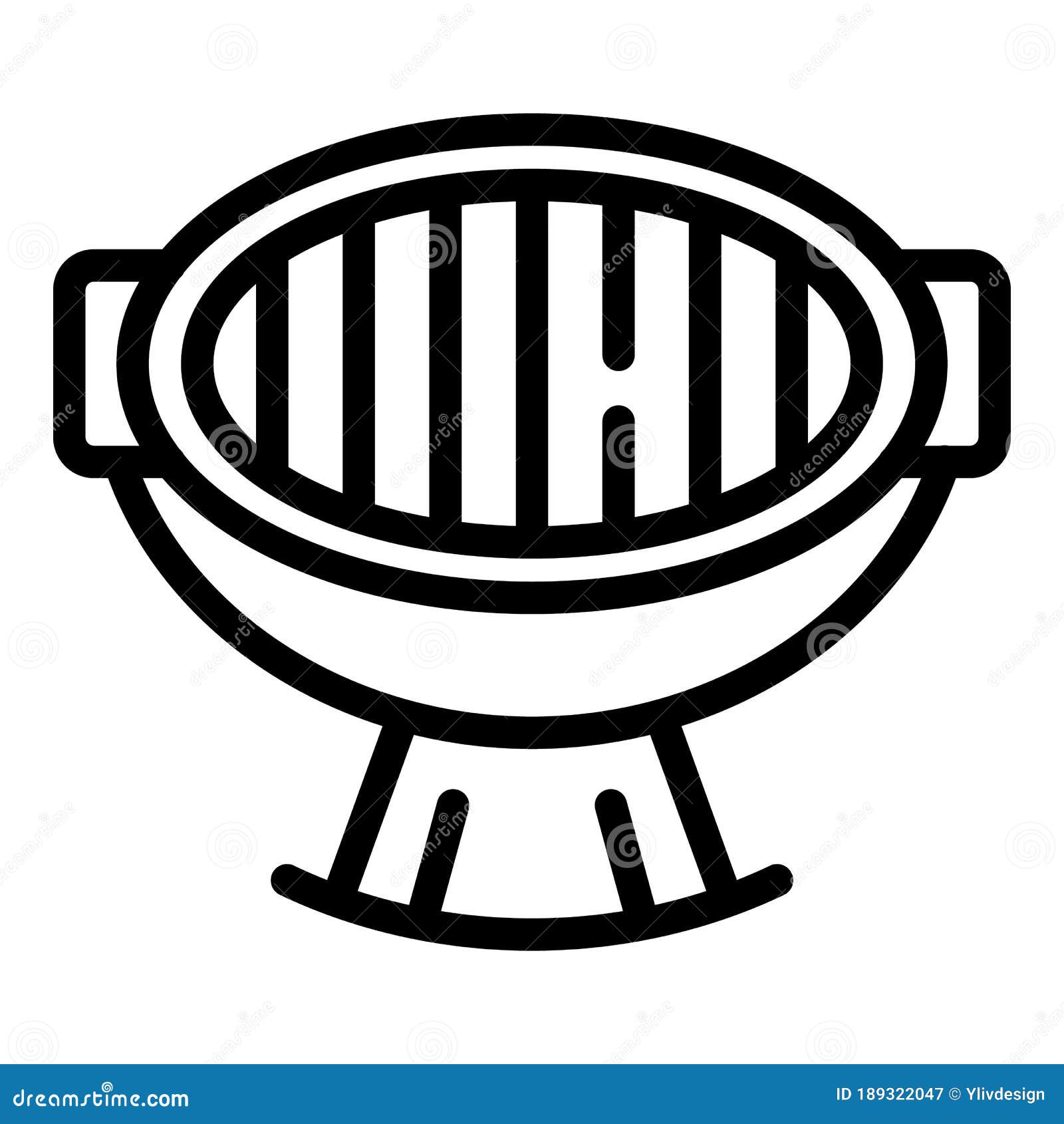 Bbq Brazier Icon, Outline Style Stock Vector - Illustration of barbecue ...
