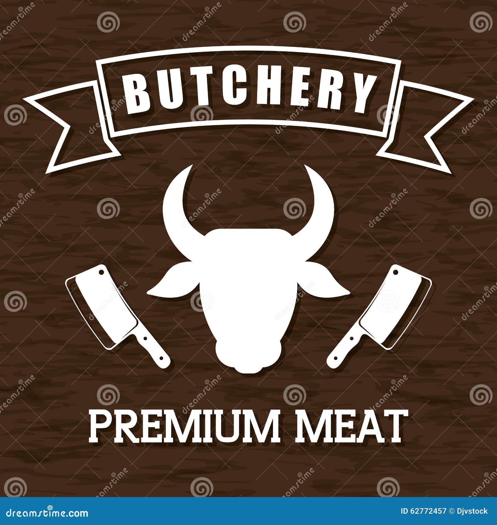 Bbq and butchery theme stock vector. Illustration of dinner - 62772457
