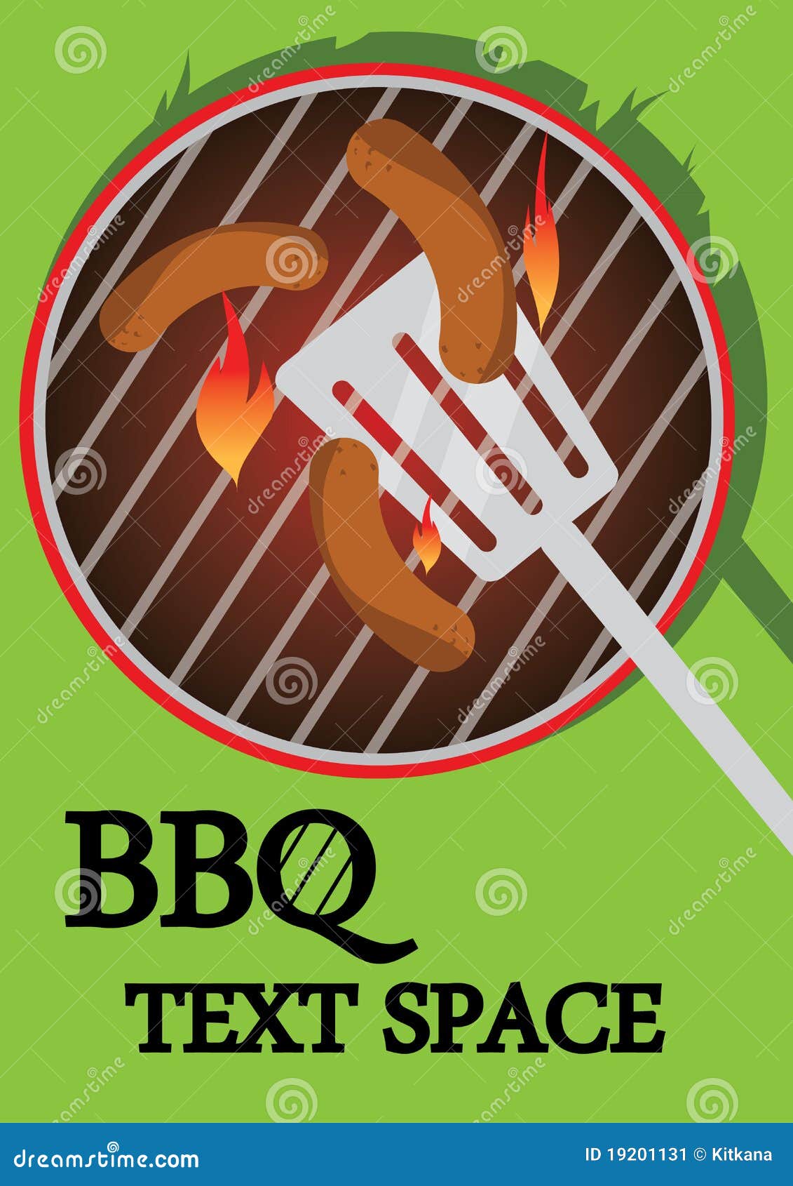 BBQ cooking stock vector. Illustration of summer, sizzling - 19201131