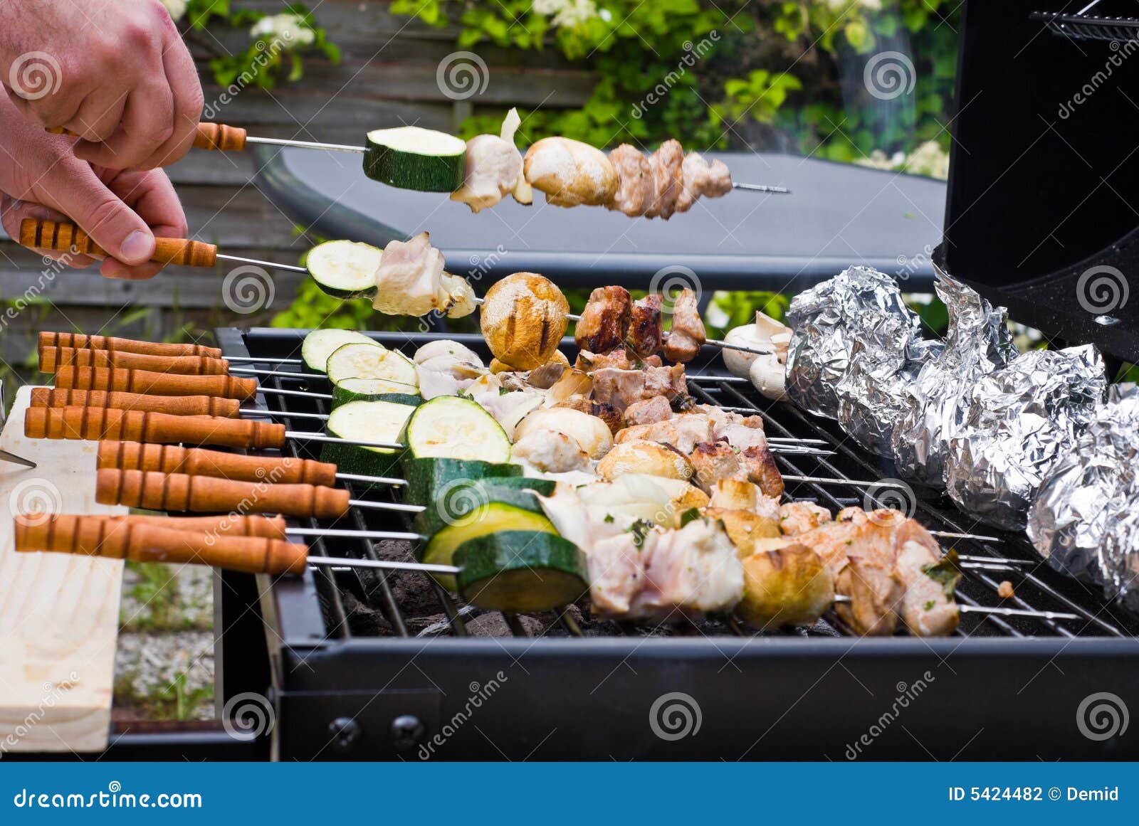 BBQ Cooking stock photo. Image of tasty, food, prepare - 5424482