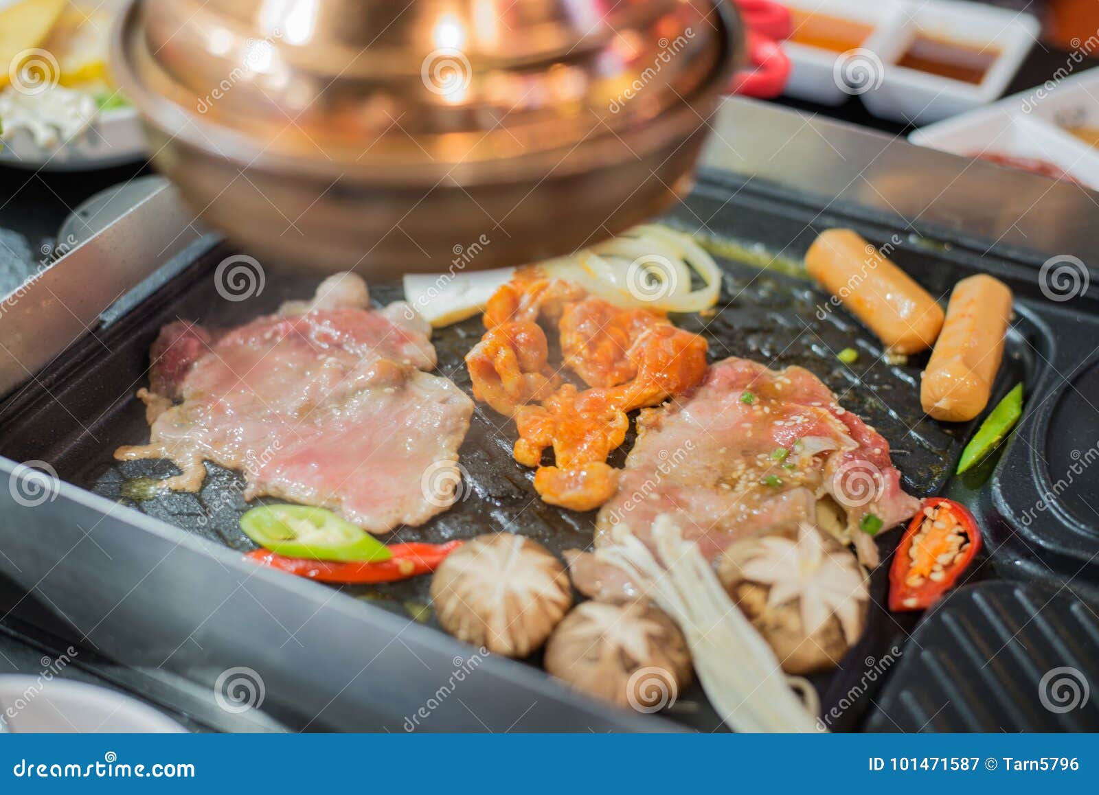 Bbq coreano del cerdo imagen de archivo. Imagen de corea - 101471587