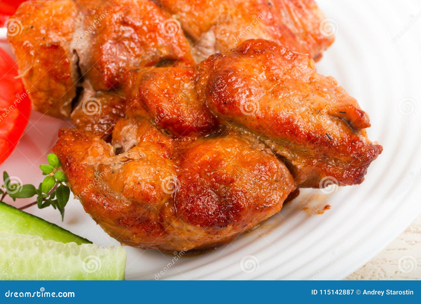 Bbq del cerdo imagen de archivo. Imagen de comida, brocheta - 115142887