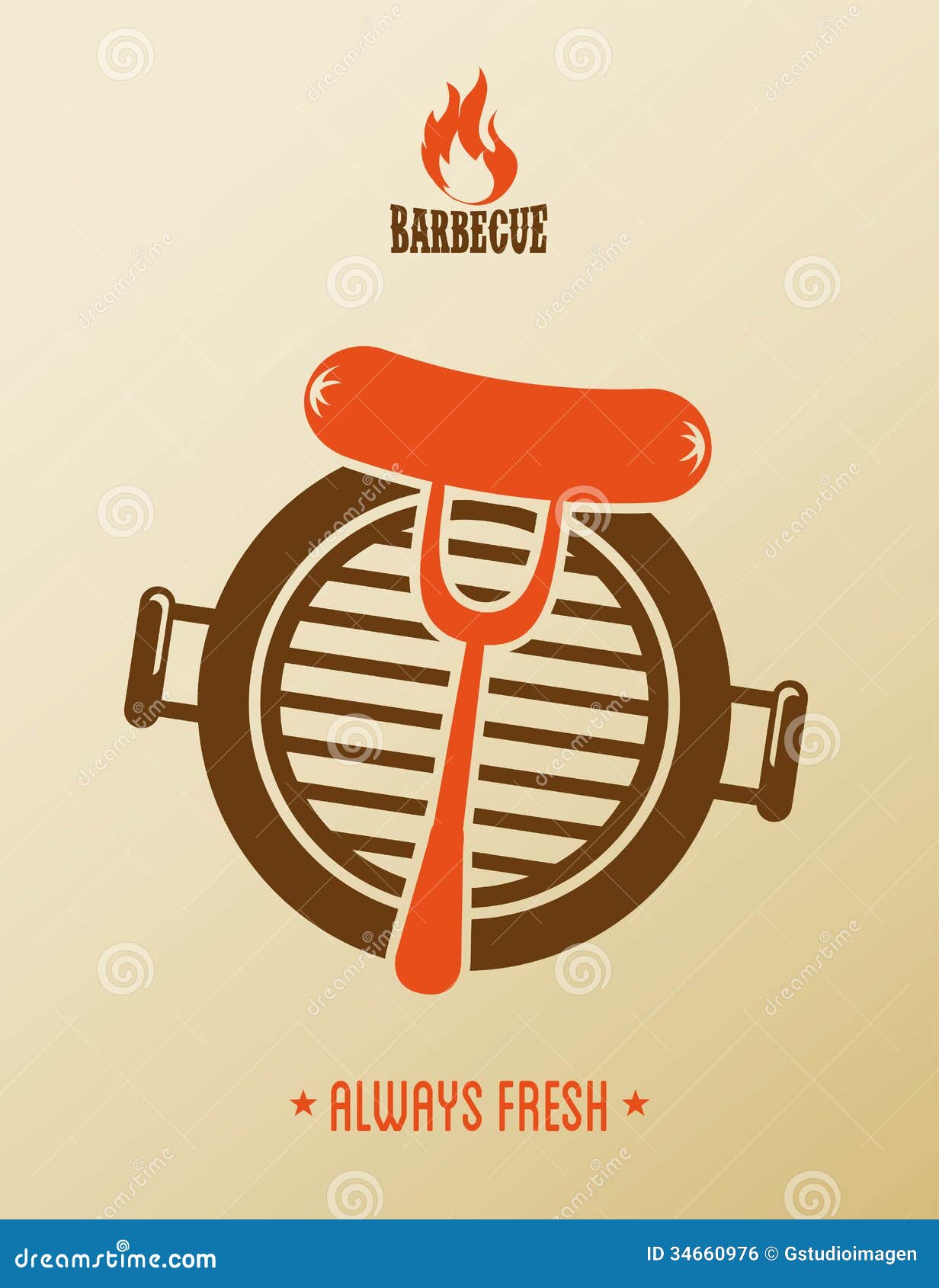 Bbq design stock vector. Illustration of graphic, menu - 34660976