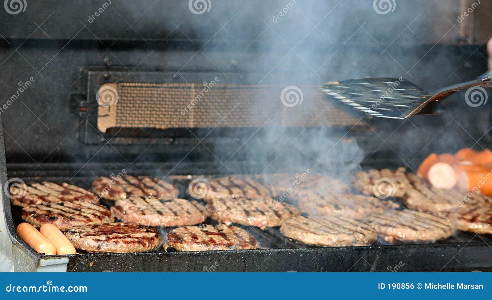 BBQ for dinner stock photo. Image of grill, dinner, flames - 190856