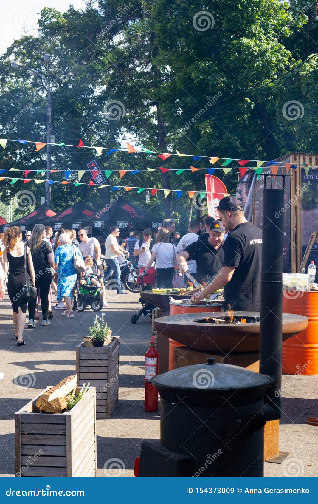Russia, Moscow, 26-28th July 2019, BBQ Festival in Moscow, Sokolniki ...