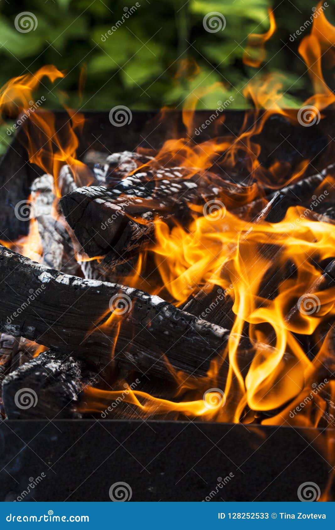 BBQ Fire Flames stock image. Image of light, flames - 128252533