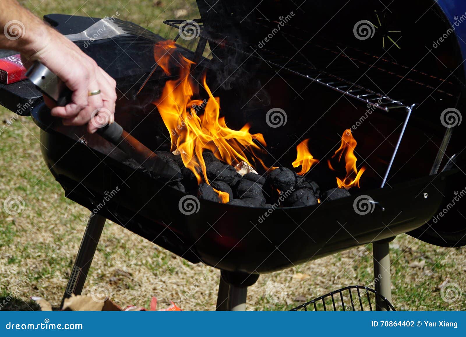 BBQ Flames stock photo. Image of summer, entertainment - 70864402