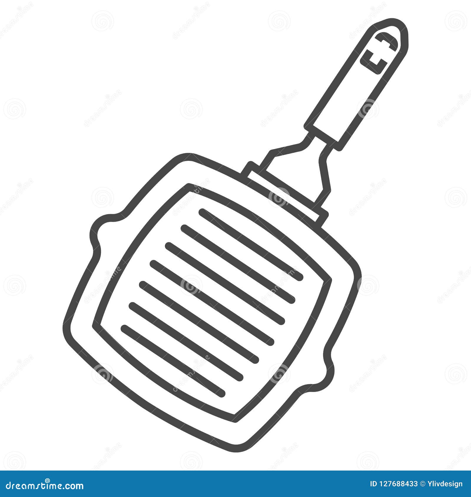 Bbq Griddle Icon, Outline Style Stock Vector - Illustration of grill ...