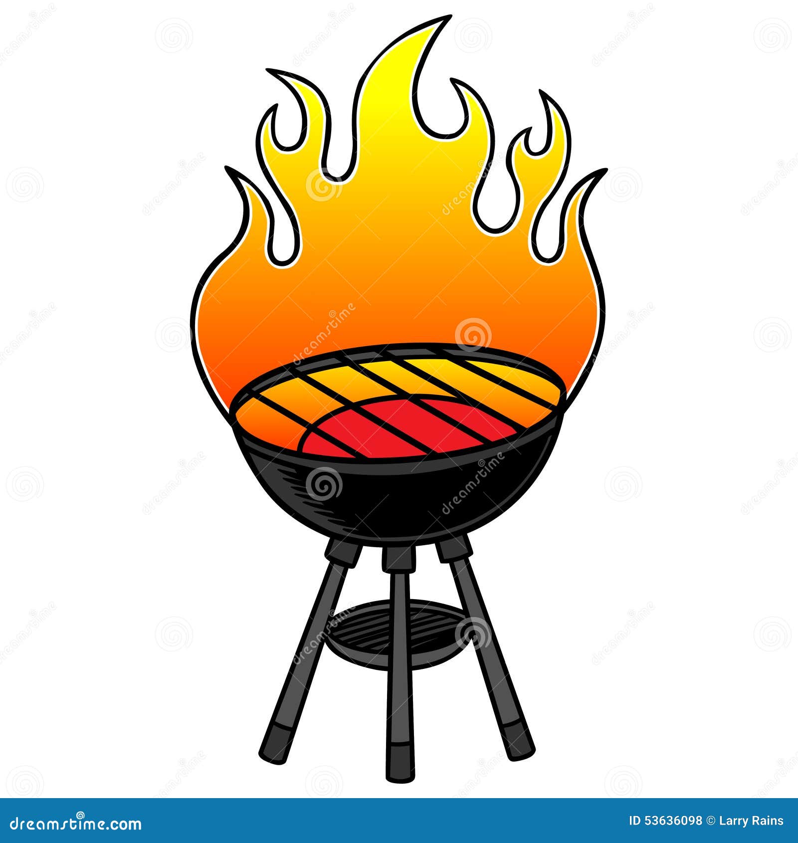 BBQ Grill stock vector. Illustration of cooking, symbol - 53636098